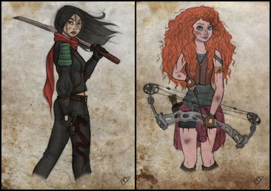 As Zombie Apocalypse Survivors, Disney Characters