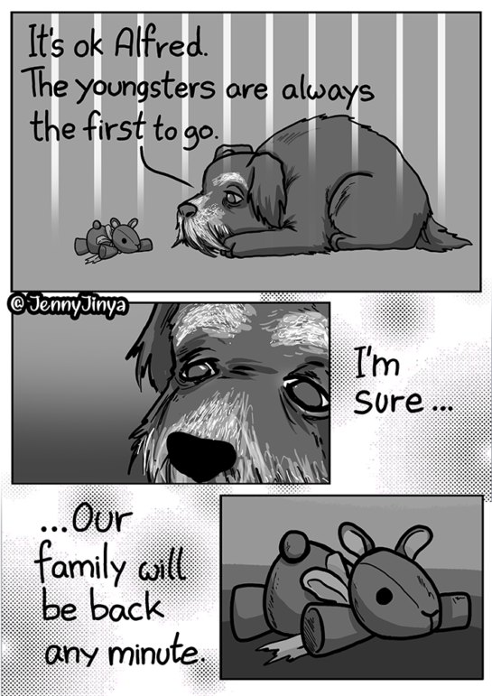 17 Heartbreaking Comics by Artist Jenny Jinya About A Pet Rabbit