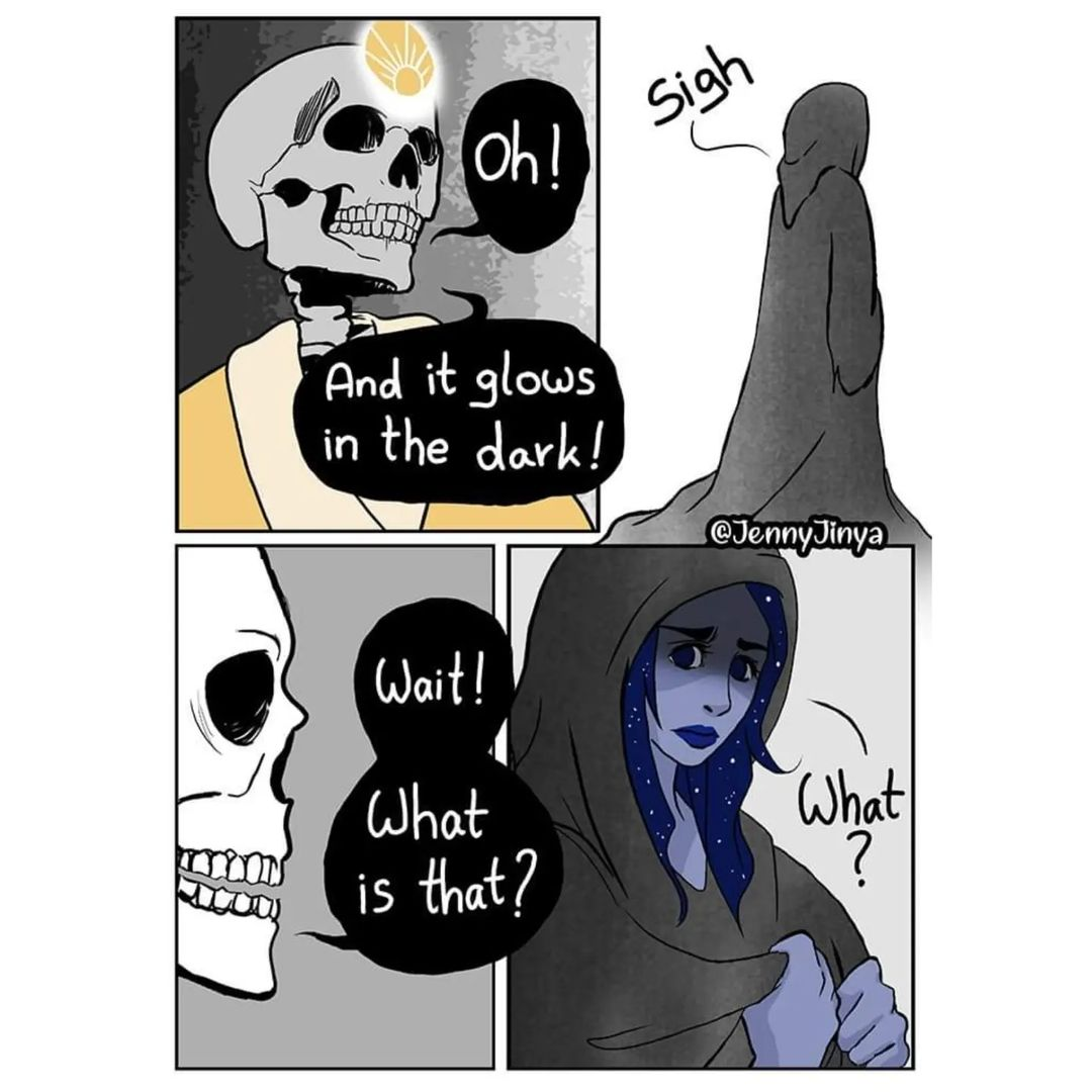 Jenny Jinya Makes long Comic Strips About The Afterlife And The Grim ...