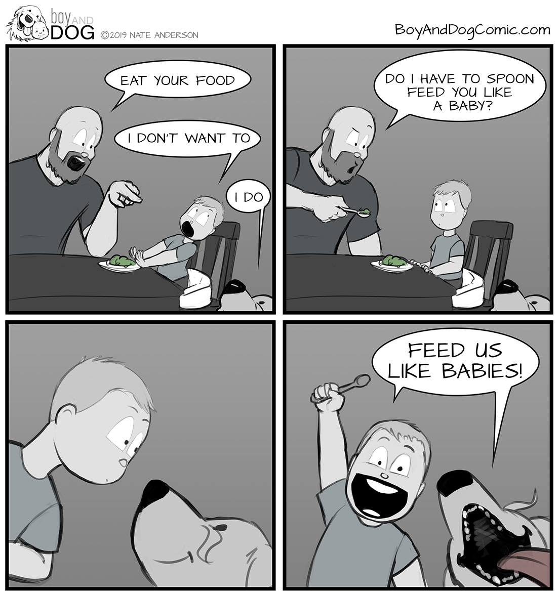 20 Adorable Comics Shows The Friendship Between A Small Child And His Dog
