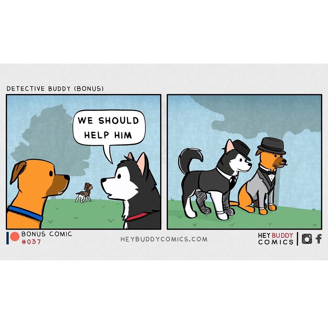 Hey Buddy Comics Shows Dogs as Loyal and Cute Companions (20 Comics)