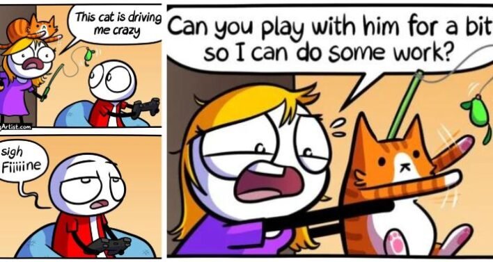 20 Cat Comics By Loading Artist That Will Surely Giggle You