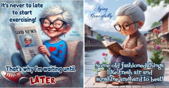 These 20 Funny Old Age Comics Will Motivate You