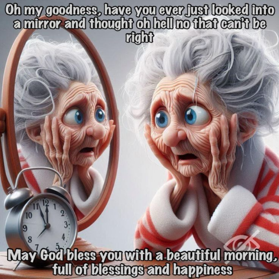 An Old Lady Shows How It Looks Like When You Become Old (20 Cartoons)