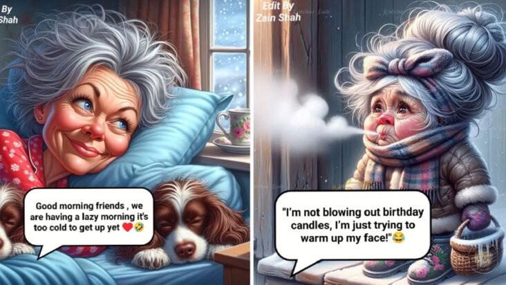20 Funny Cartoons That Show Off an Old Lady's Fun