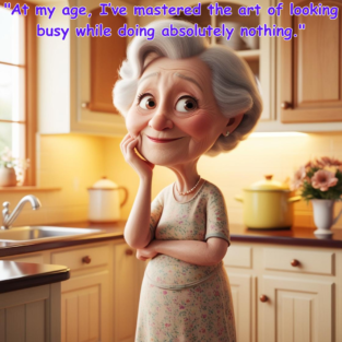 15 Cartoon Illustrations of Old Ladies That Will Bring You Joy