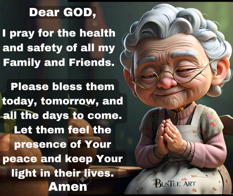 10+ Beautiful Illustrations of an Old Lady with Daily Prayers to Bless ...