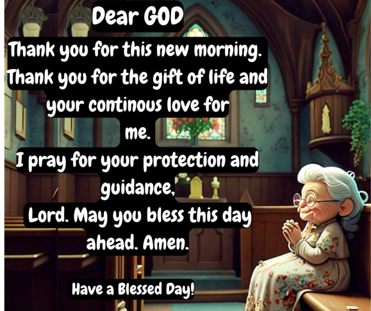 10+ Beautiful Illustrations of an Old Lady with Daily Prayers to Bless ...