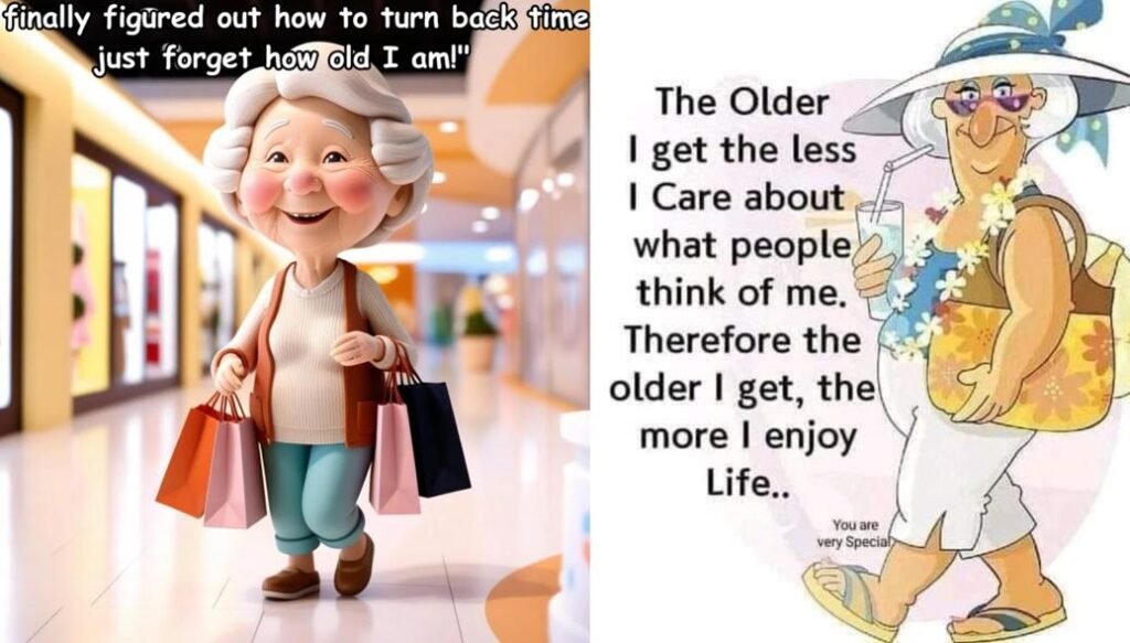 15 Cartoon Illustrations of Old Ladies That Will Bring You Joy