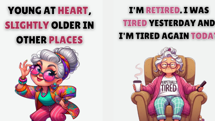 20 Funny Images That Exactly Capture an Old Lady's Life