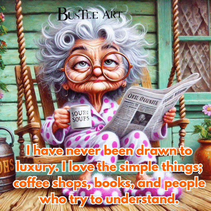Elderly Lady's Timeless Wisdom and Gentle Humor